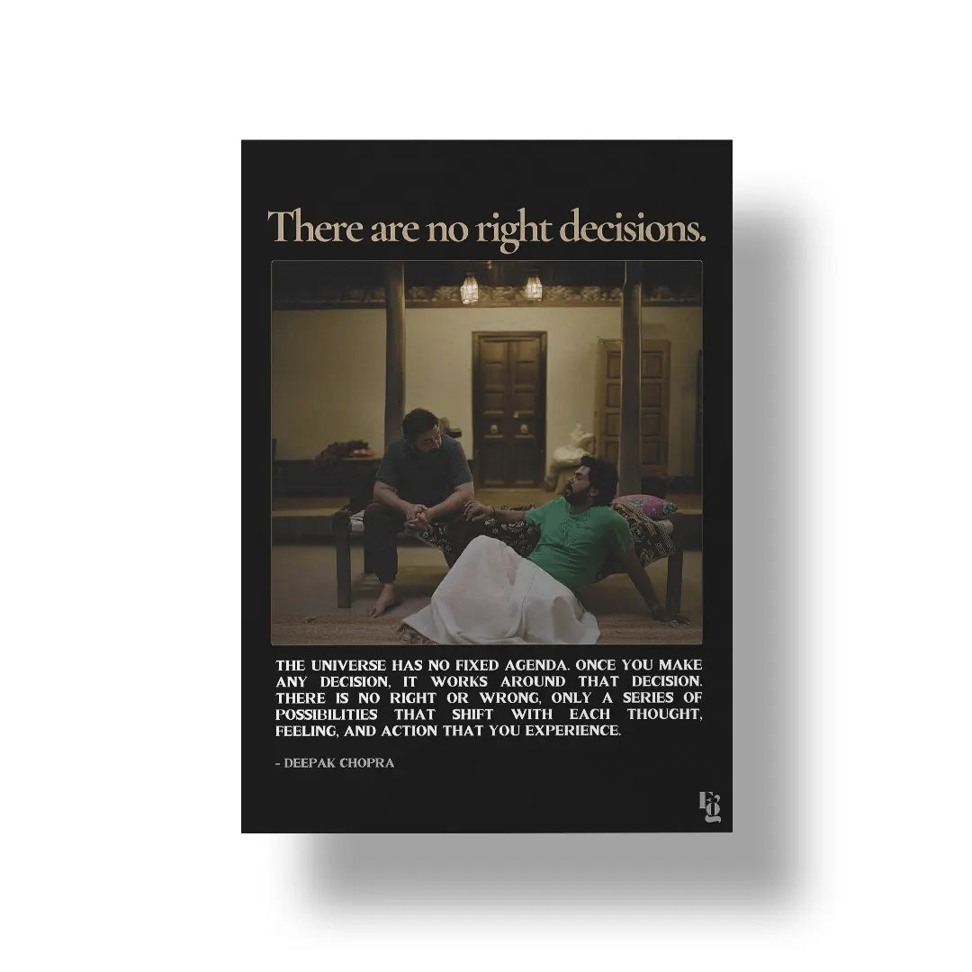 There Are No Right Decisions Art Poster – theframegram